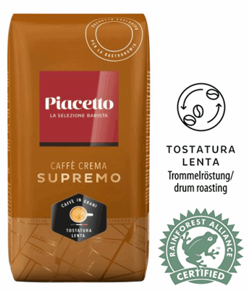 Piacetto Supremo Caffè Crema Espresso Καφές σε κόκκους (Συσκευασία ...